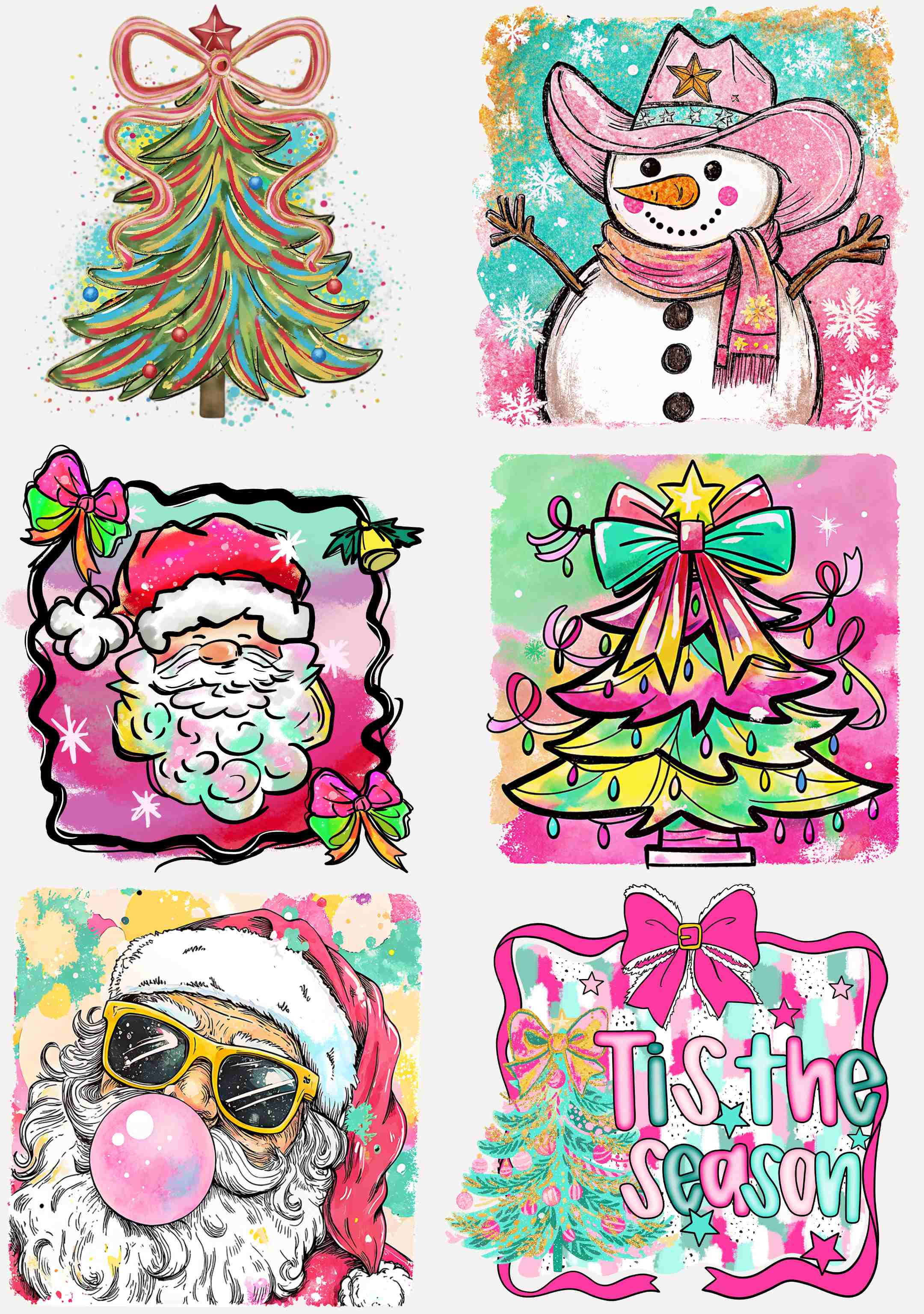 PREPPY CHRISTMAS GANG SHEET 22.5"X36" – Dazzling Darlings Boutique